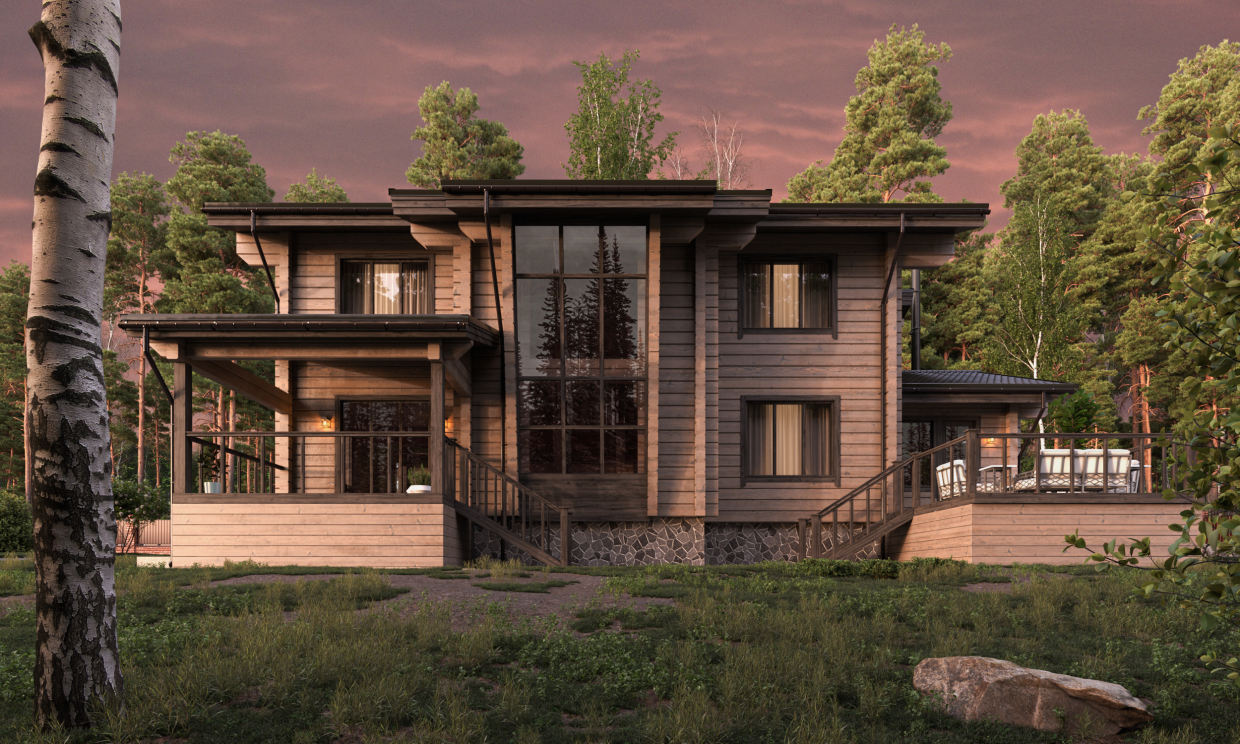 3d visualization House from the bar "Prometheus" | 3dlancer.net