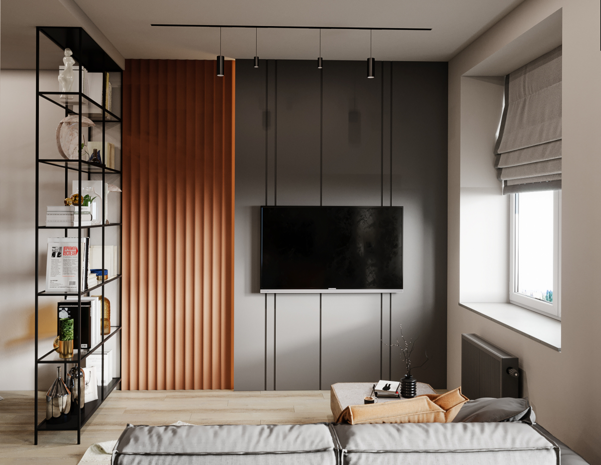 3d visualization Studio design visualization for a young couple ...