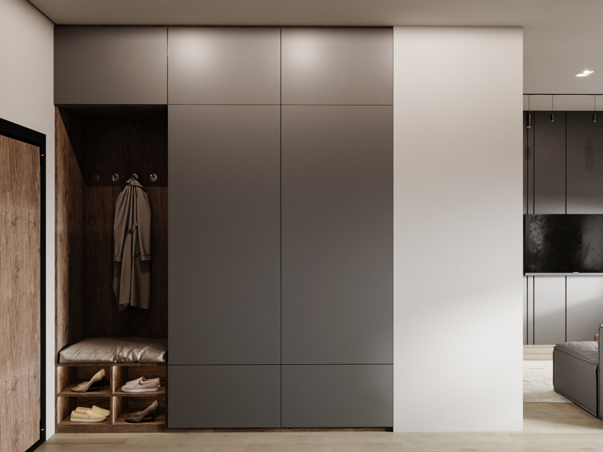 3d visualization Studio design visualization for a young couple ...