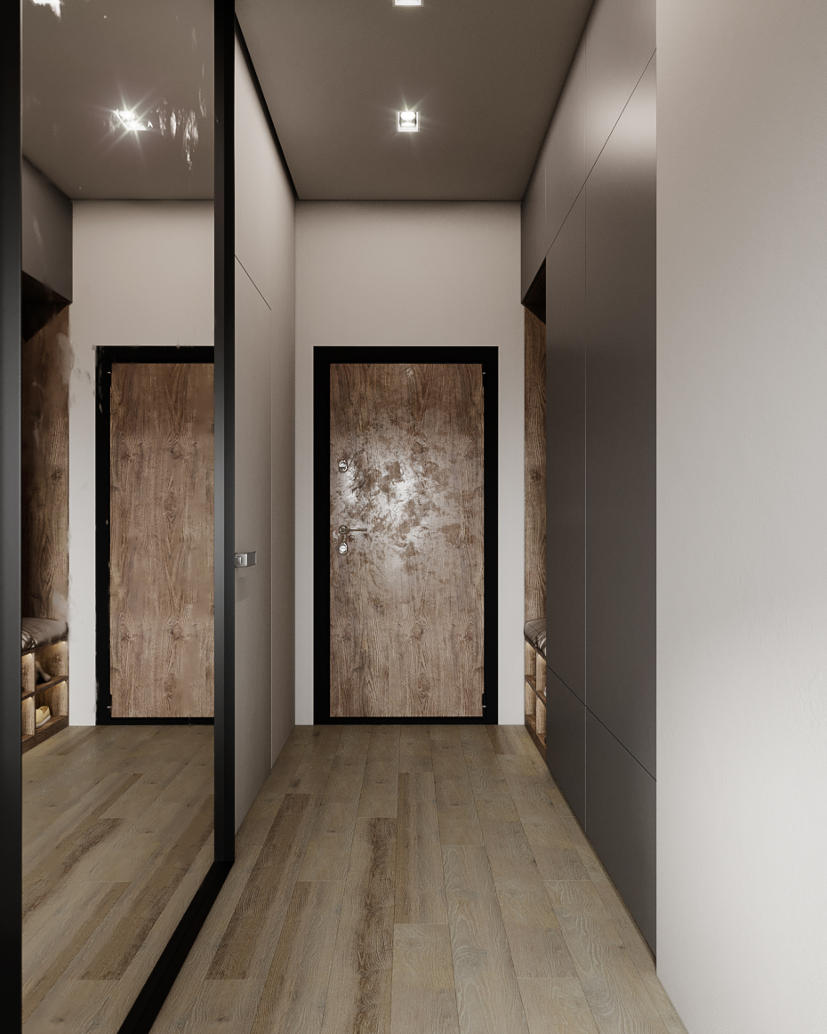 3d visualization Studio design visualization for a young couple ...