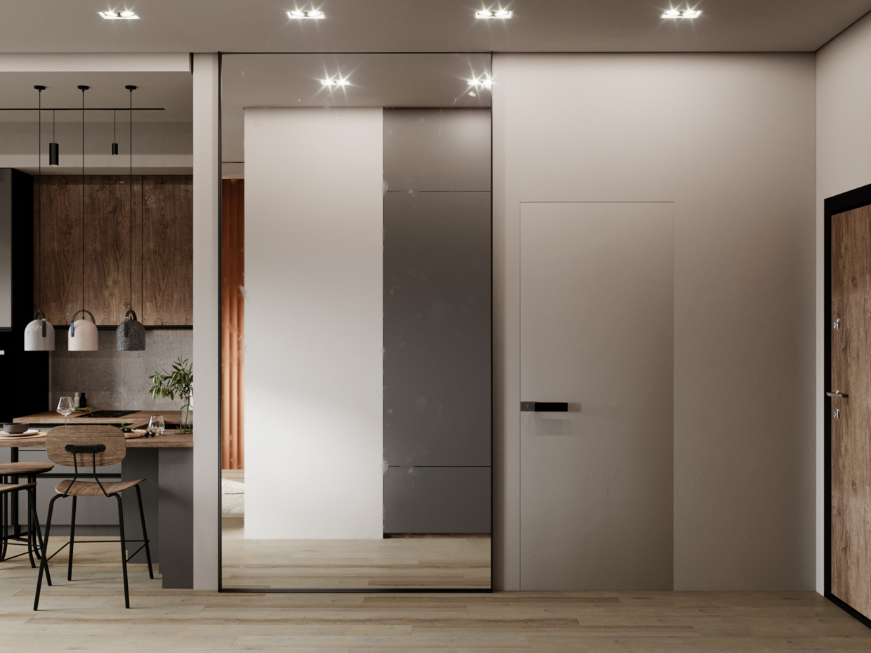 3d visualization Studio design visualization for a young couple ...