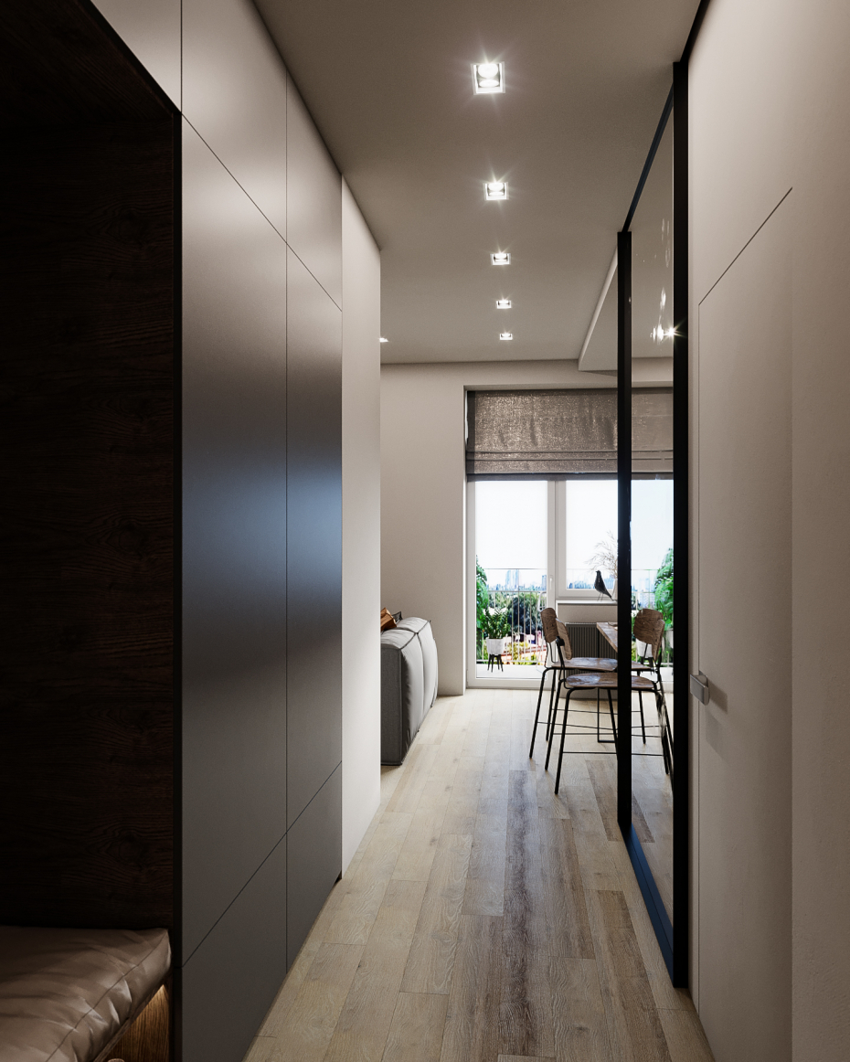 3d visualization Studio design visualization for a young couple ...