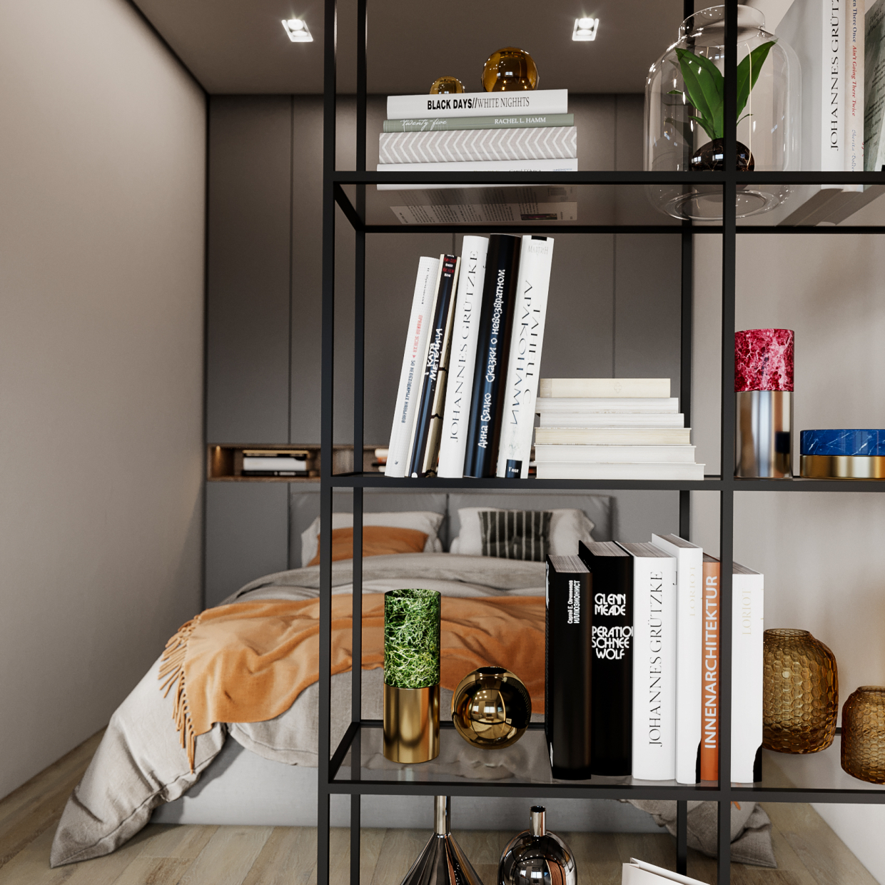 3d visualization Studio design visualization for a young couple ...