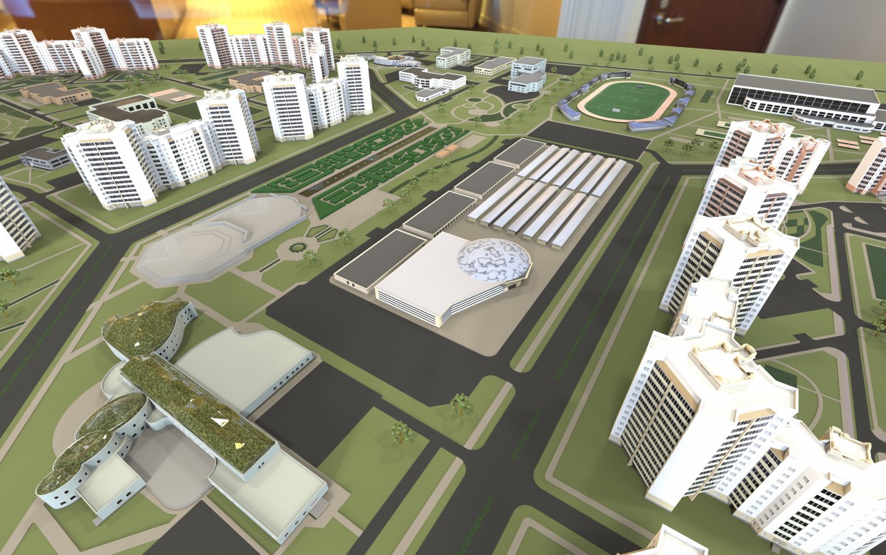 3d visualization Layout visualization of residential area | 3dlancer.net