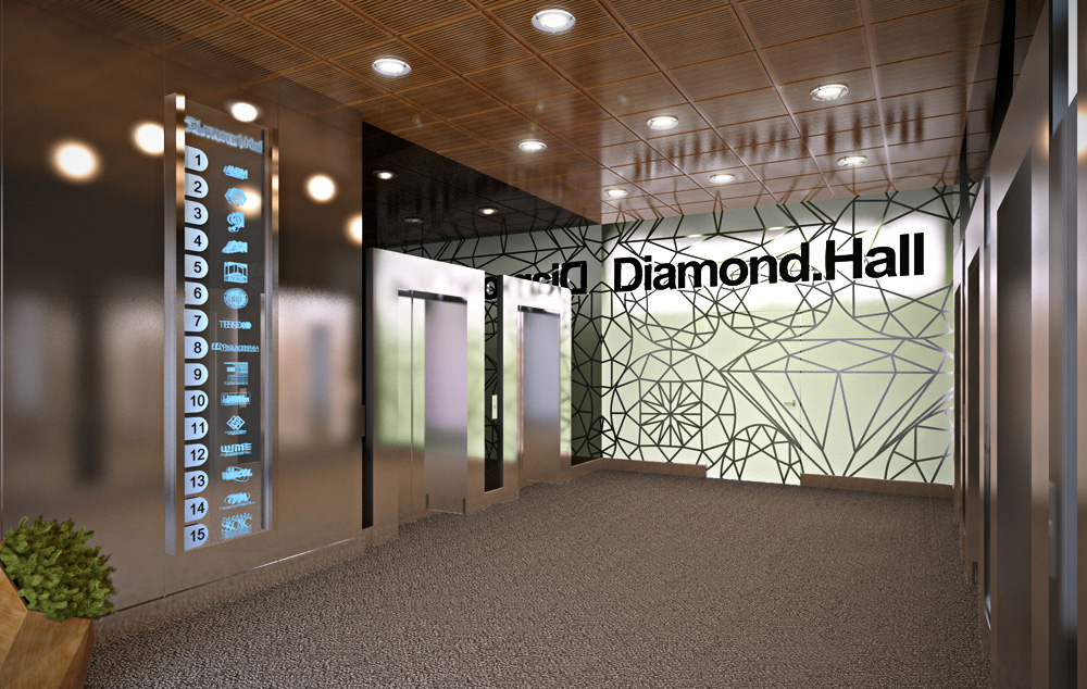 3d visualization Diamond Hall | 3dlancer.net