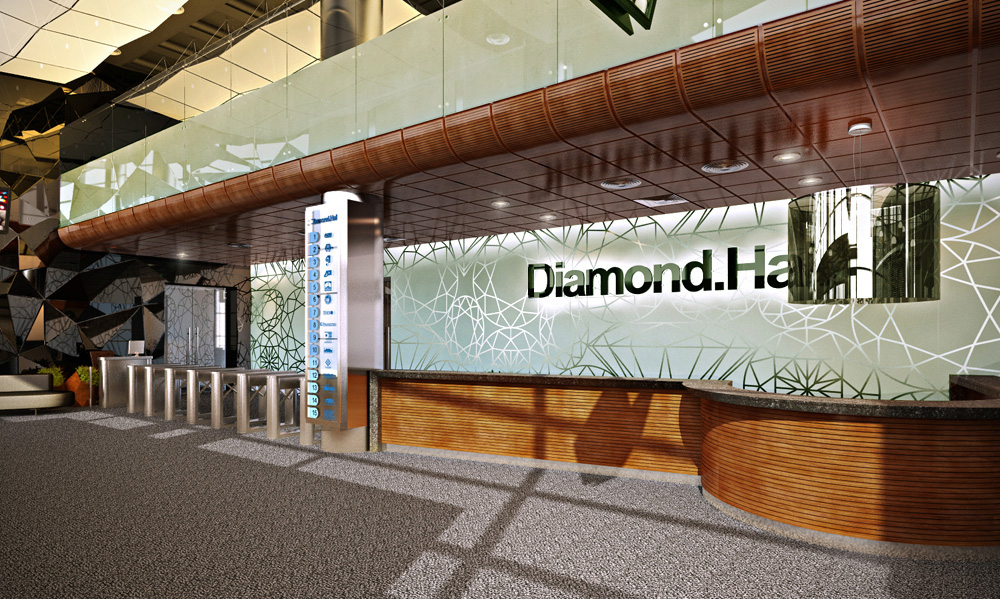 3d visualization Diamond Hall | 3dlancer.net