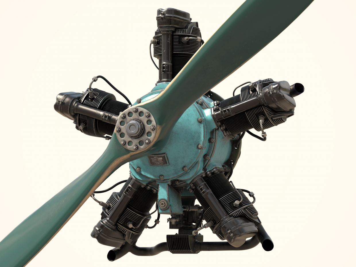 3d visualization Aircraft engine M-11 3D model | 3dlancer.net