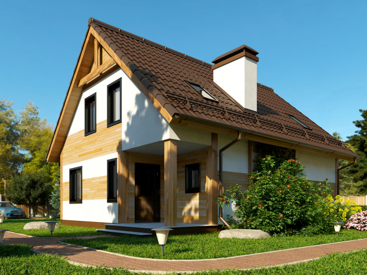 3d visualization Visualization of the cottage by reference | 3dlancer.net