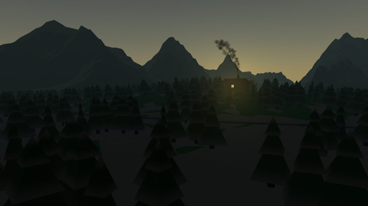 3d visualization Low Poly - Snow Forest | 3dlancer.net