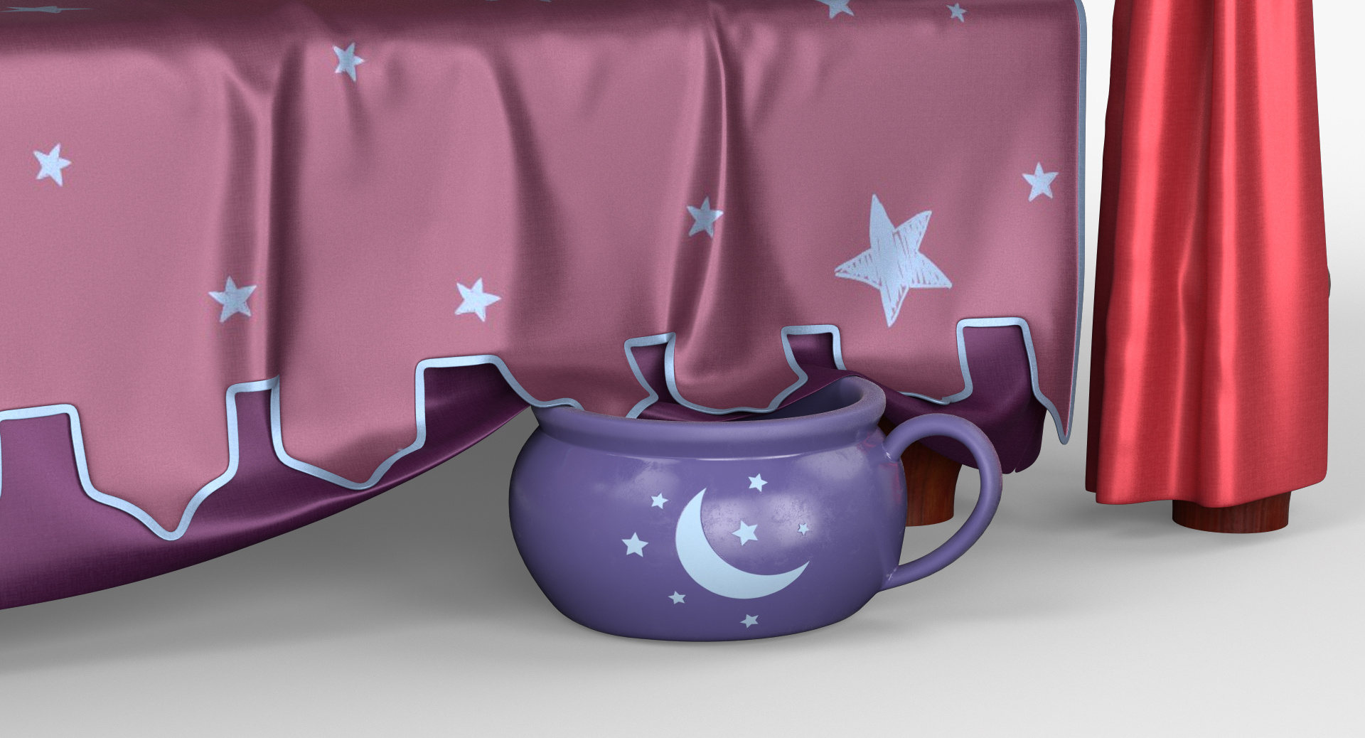 3d visualization Bed with canopy | 3dlancer.net