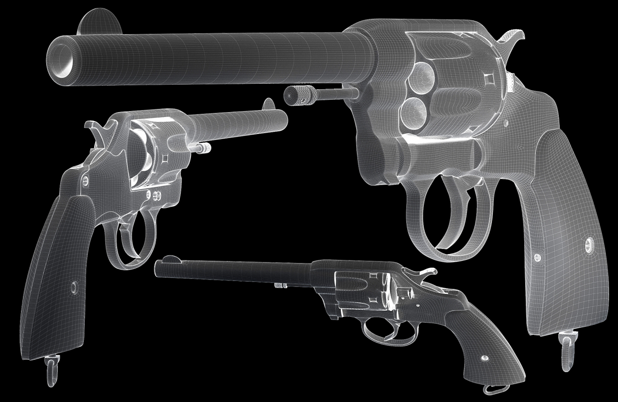 3d visualization Colt-Revolver-1903 | 3dlancer.net