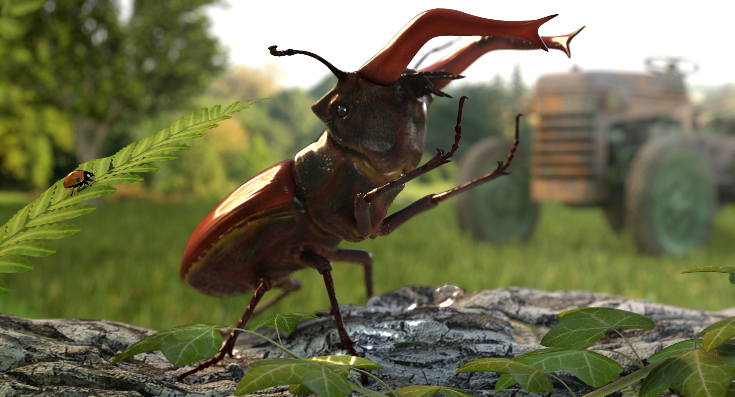 3d visualization Lucanus Cervus 3D model | 3dlancer.net