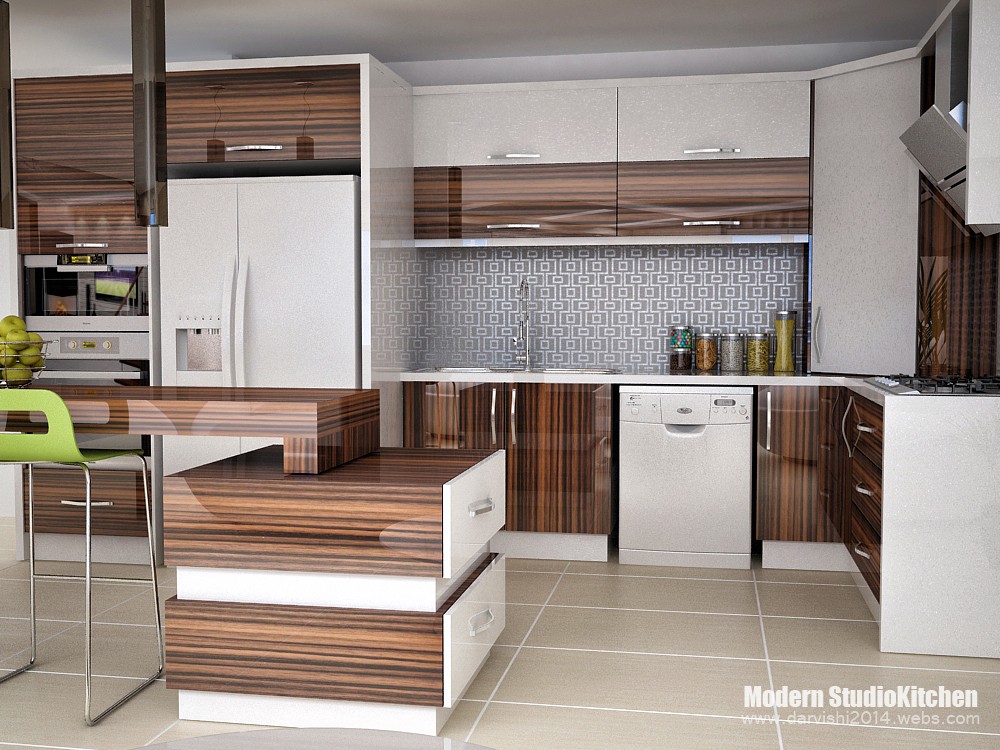 3d visualization Kitchen model Iranian | 3dlancer.net
