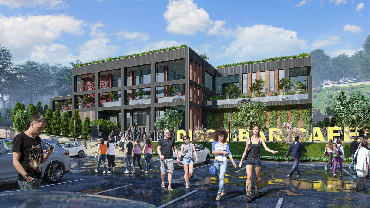 3d visualization Entertainment club complex (concept) | 3dlancer.net