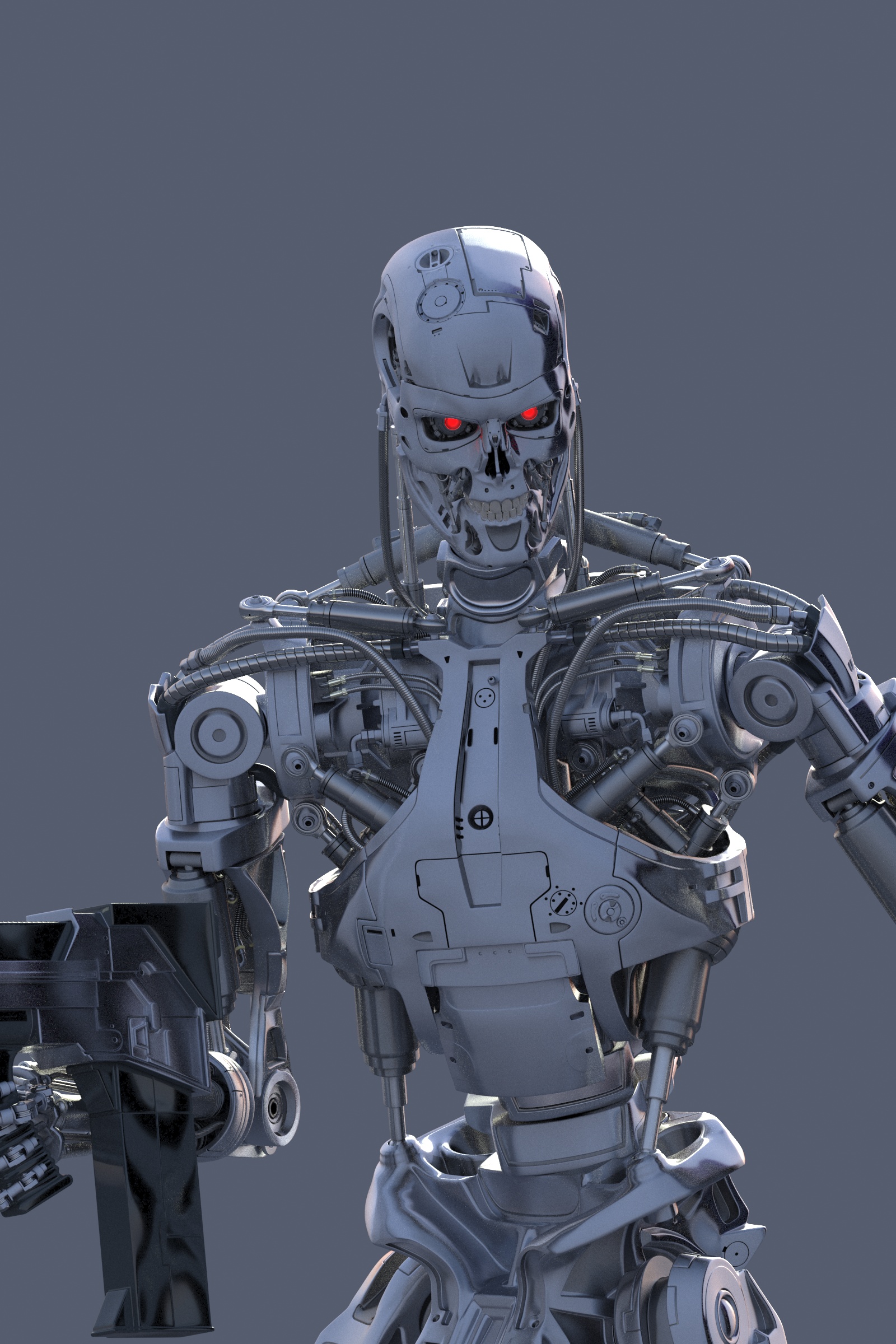 3d visualization TERMINATOR T-800 ENDOSKELETON REKVIZIT T4 | 3dlancer.net