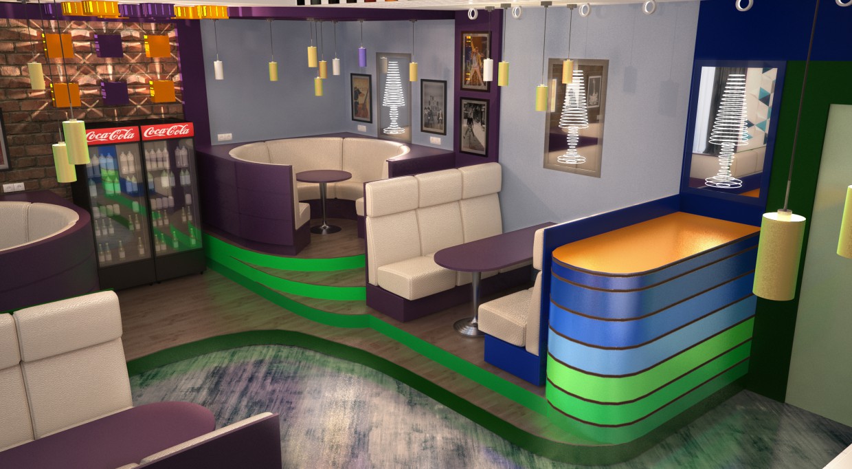Visualisation 3D Cafe «Jeunesse» | 3dlancer.net