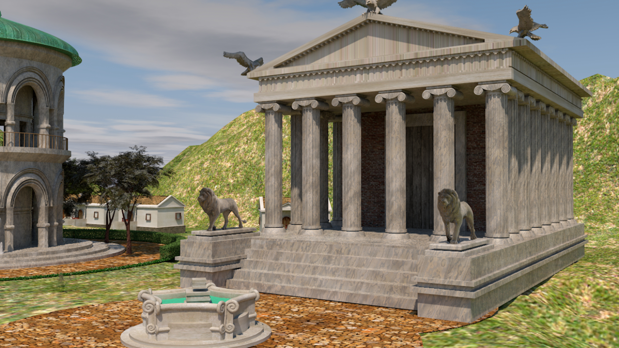 3d visualization Roman Island | 3dlancer.net
