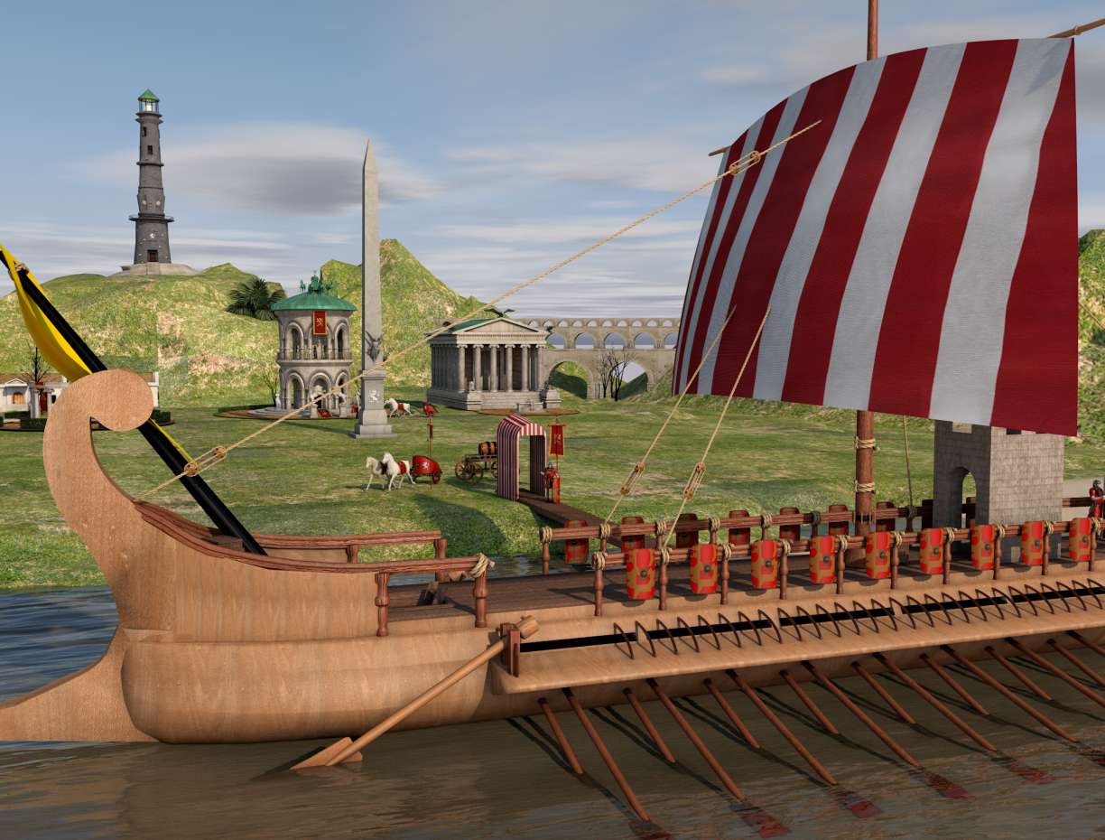 3d visualization Roman Island | 3dlancer.net