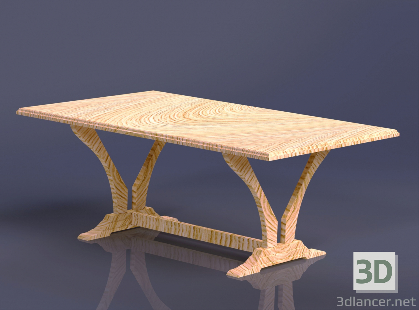 3d model Solid wood table | 69104 | 3dlancer.net