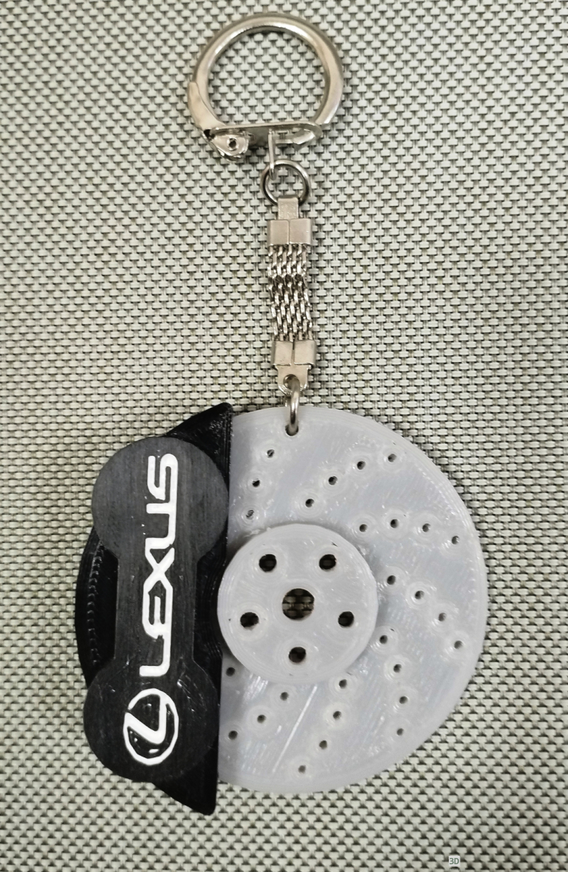 3d model Brembo AMG Lexus Porsche key ring | 105119 | 3dlancer.net