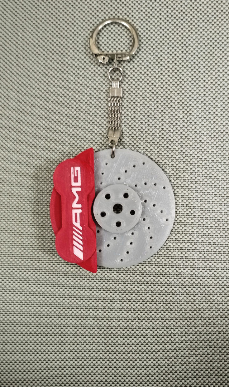 3d model Brembo AMG Lexus Porsche key ring | 105119 | 3dlancer.net