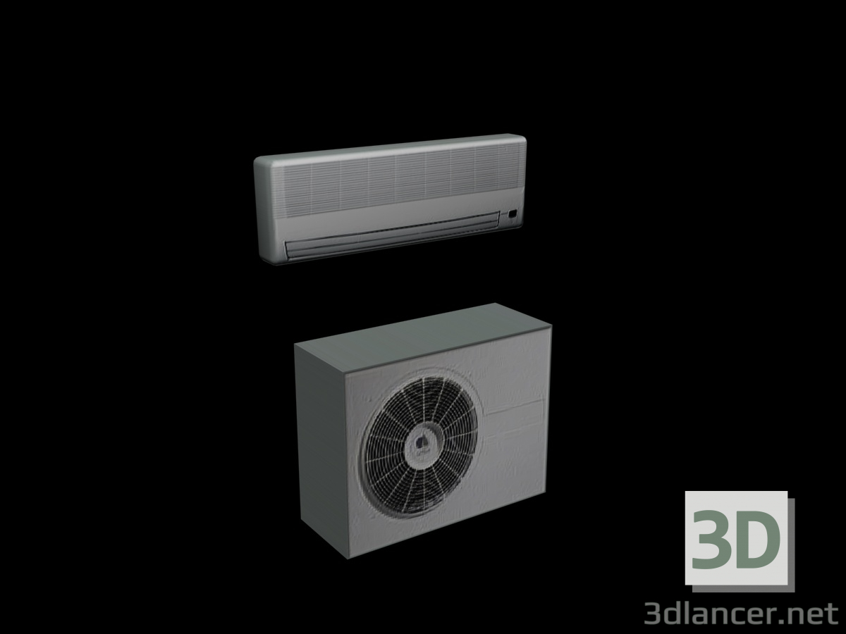 3d model AIR CONDITIONING (EXTERNAL UNIT AND SPLIT) | 23119 | 3dlancer.net