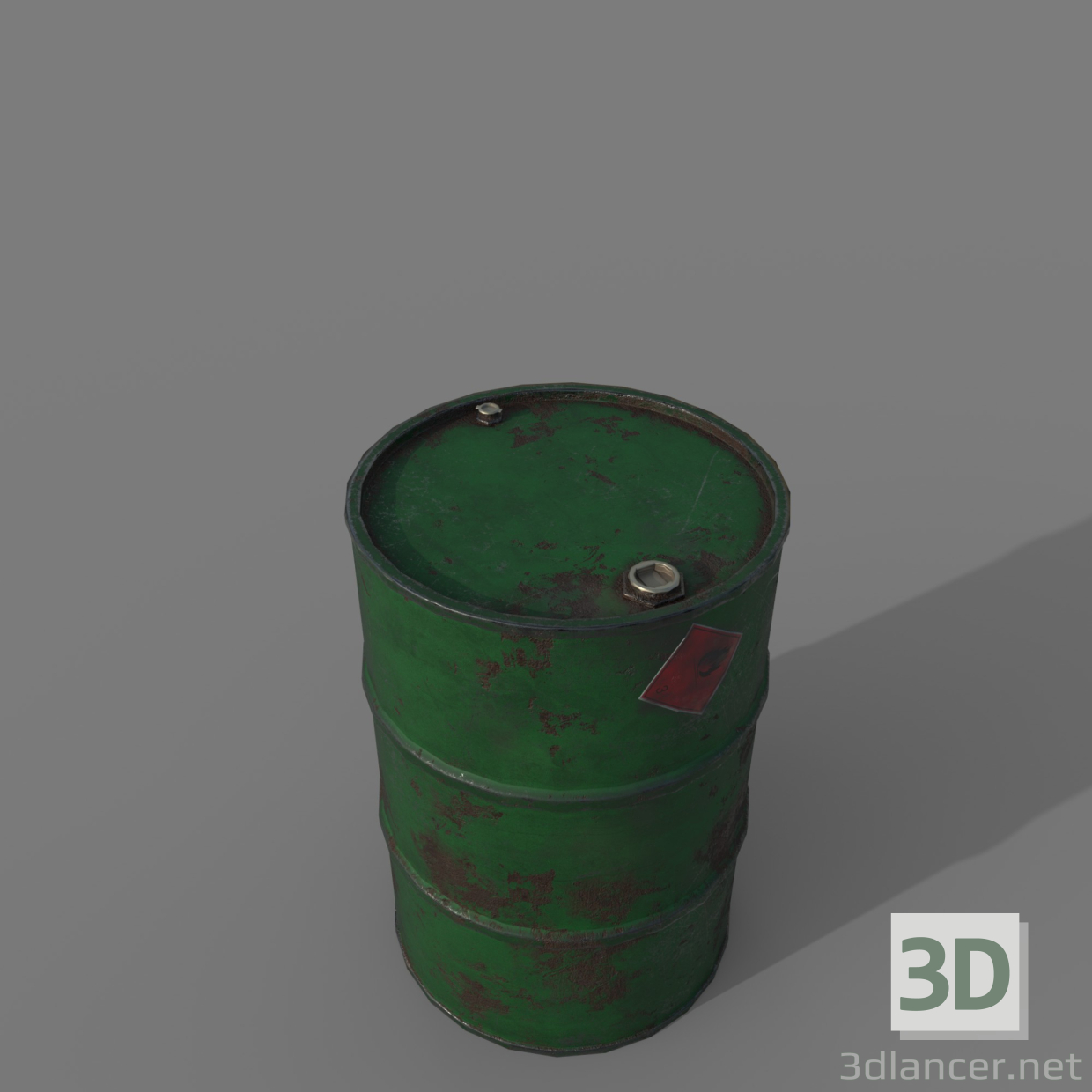 3d model Barrel 200 liters Green rust | 84126 | 3dlancer.net