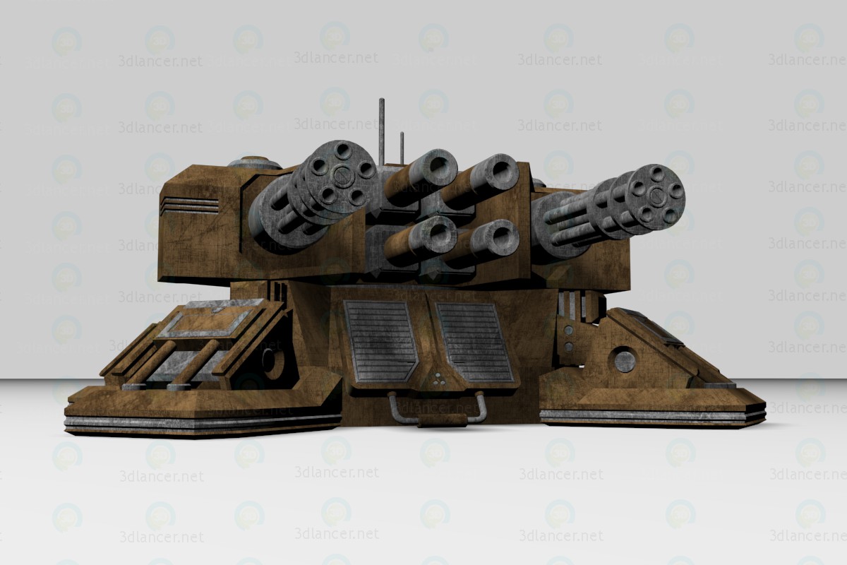3d model Heavy defensive turret | 12136 | 3dlancer.net