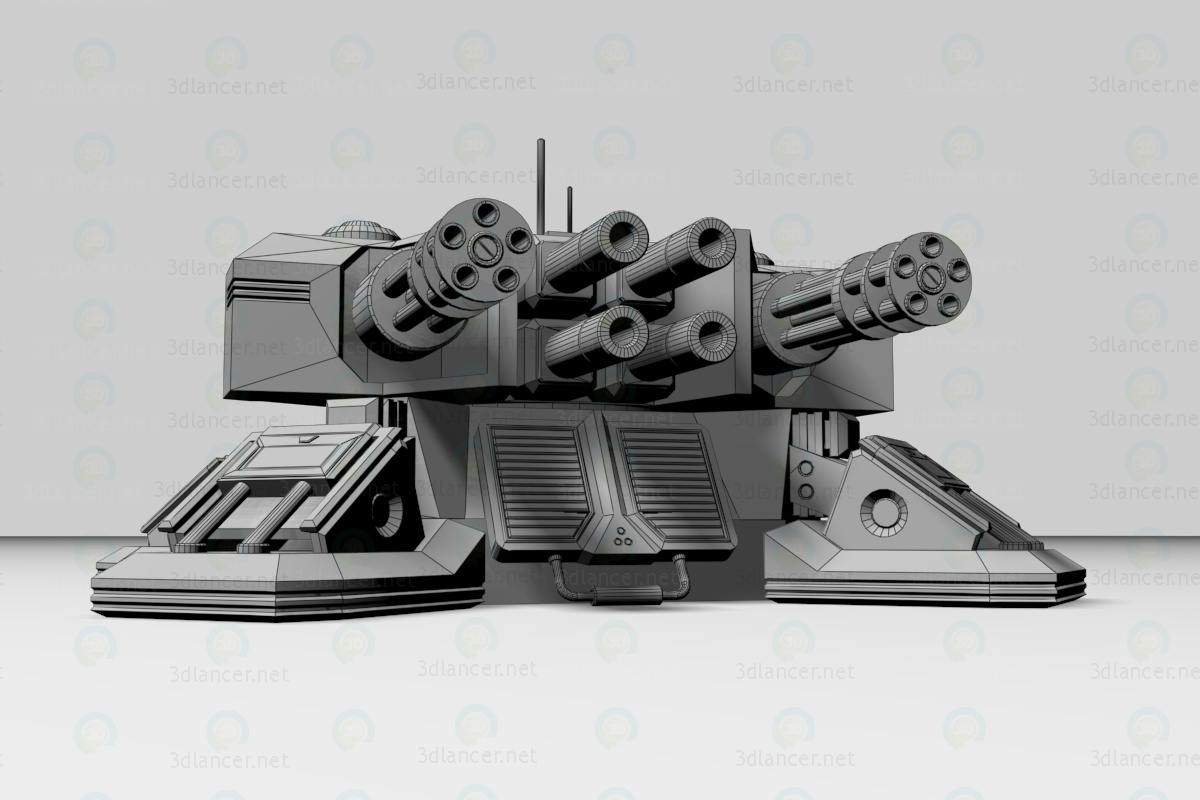 3d model Heavy defensive turret | 12136 | 3dlancer.net