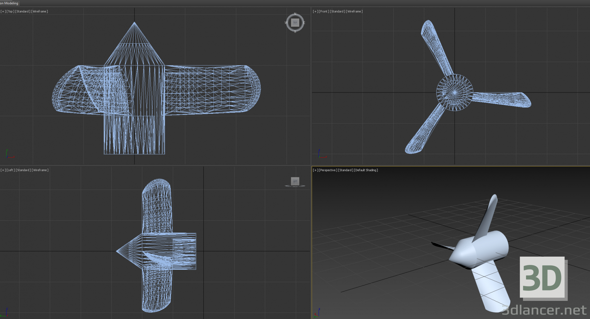 3d model RC boat propeller | 50136 | 3dlancer.net