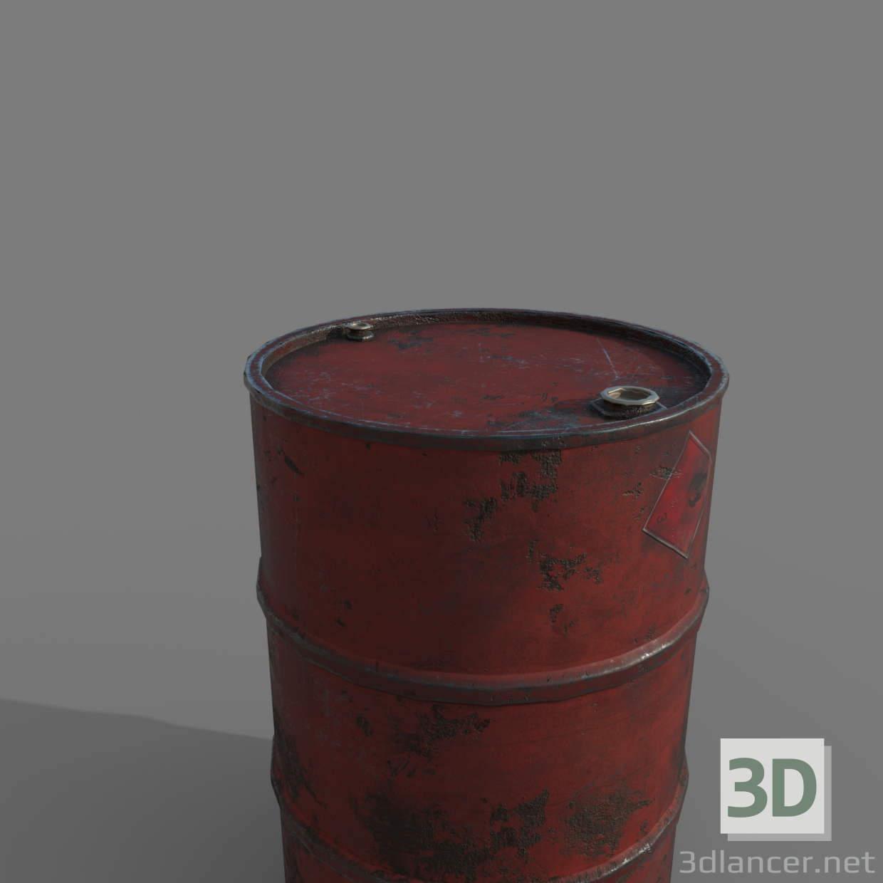 3d model Barrel 200 liters Red rust | 84141 | 3dlancer.net