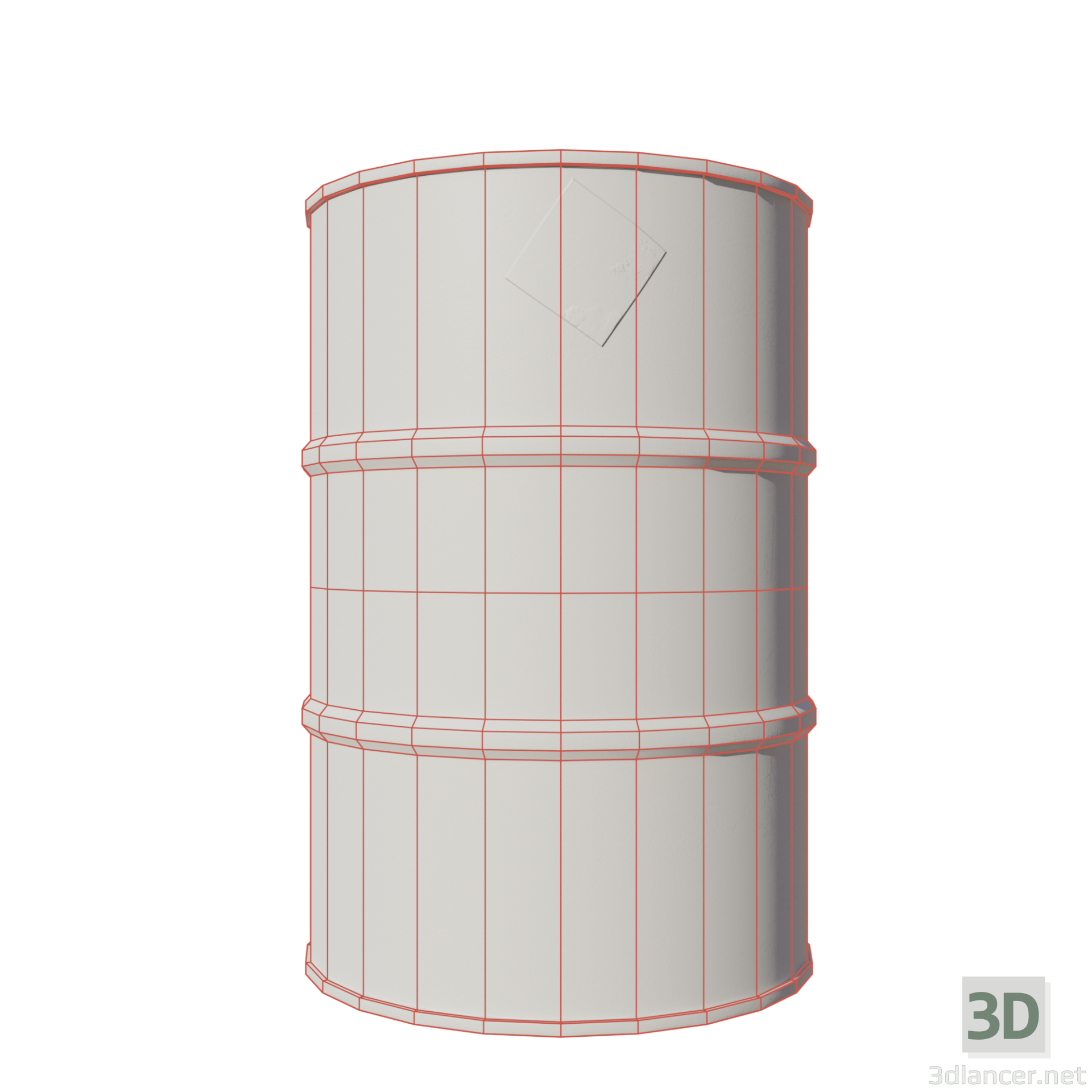3d model Barrel 200 liters Red rust | 84141 | 3dlancer.net