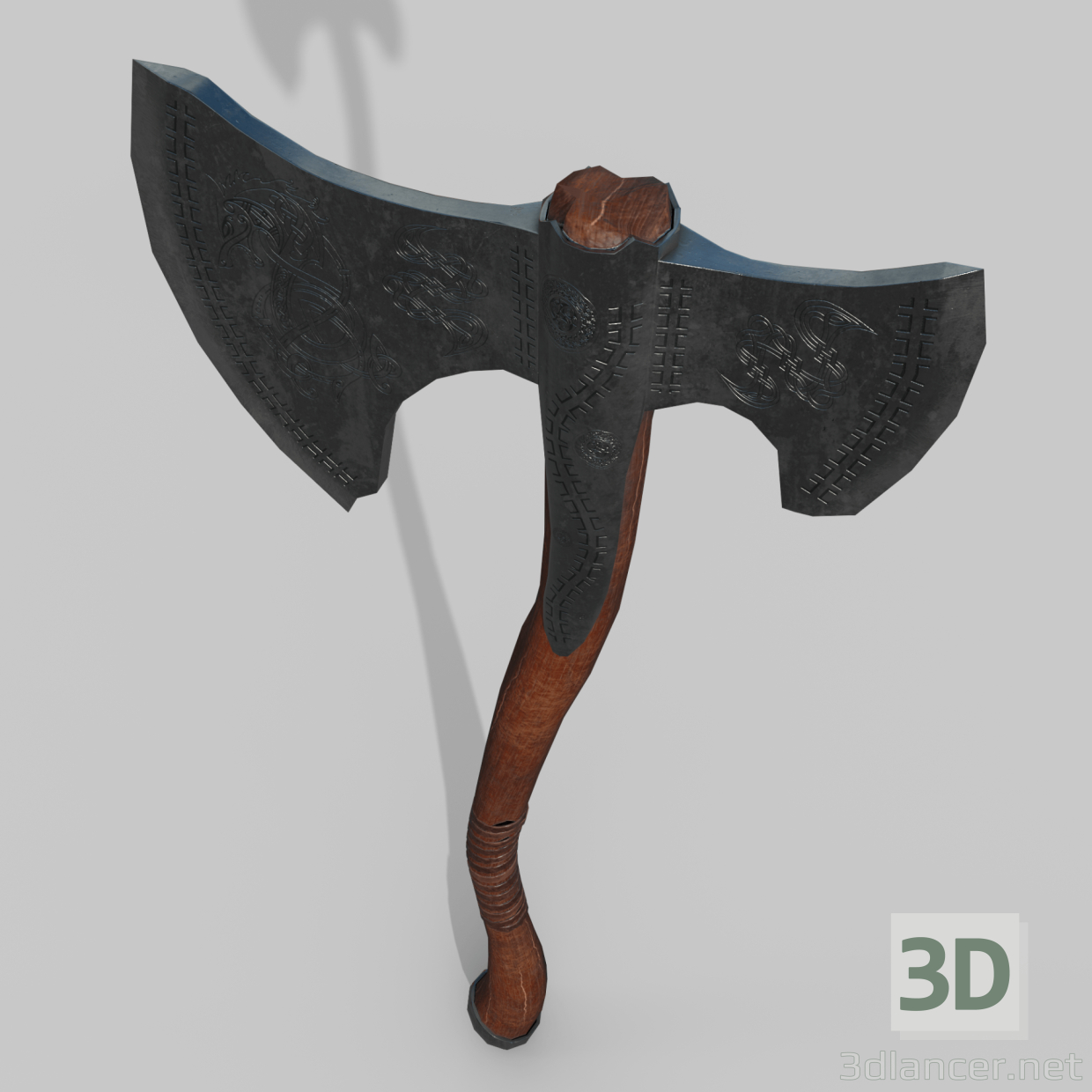 3d model Viking steel ax | 84145 | 3dlancer.net