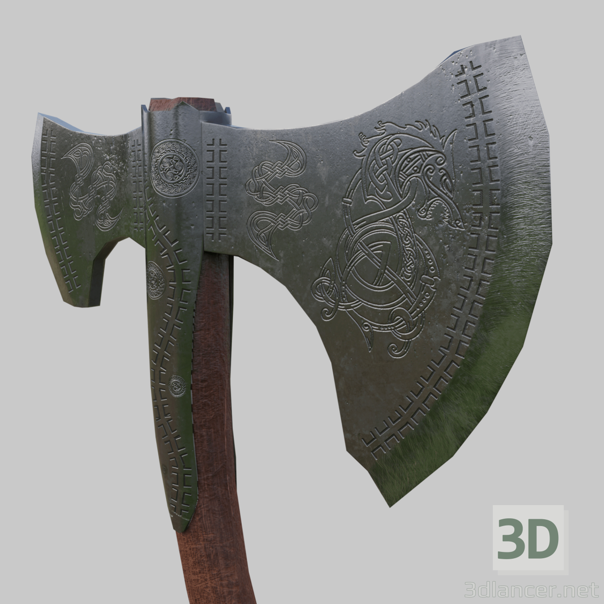 3d model Viking steel ax | 84145 | 3dlancer.net