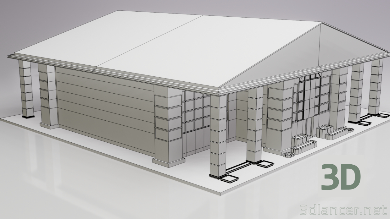 3d model concrete house | 79161 | 3dlancer.net