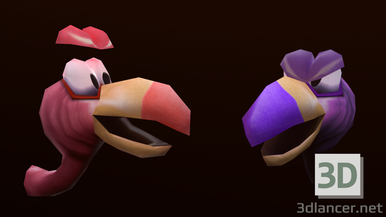 Modèle 3D Maître Necky de Donkey Kong Country Style Nintendo 64 | 87164 ...