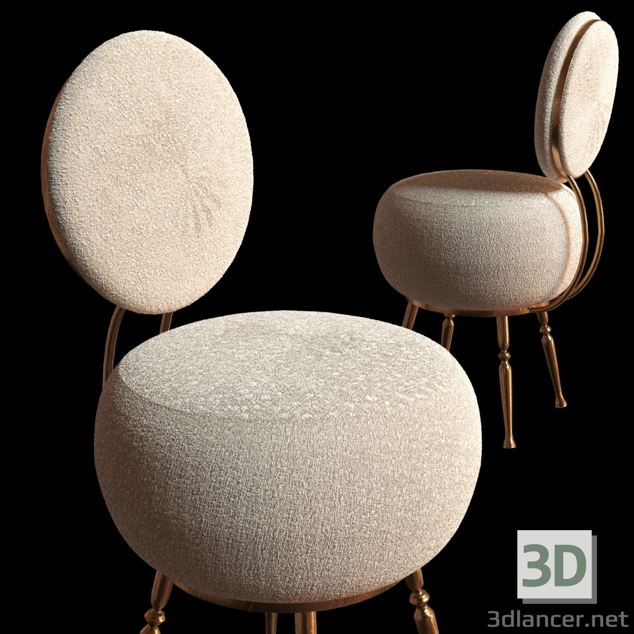 3d model Pouf Forte | 87181 | 3dlancer.net