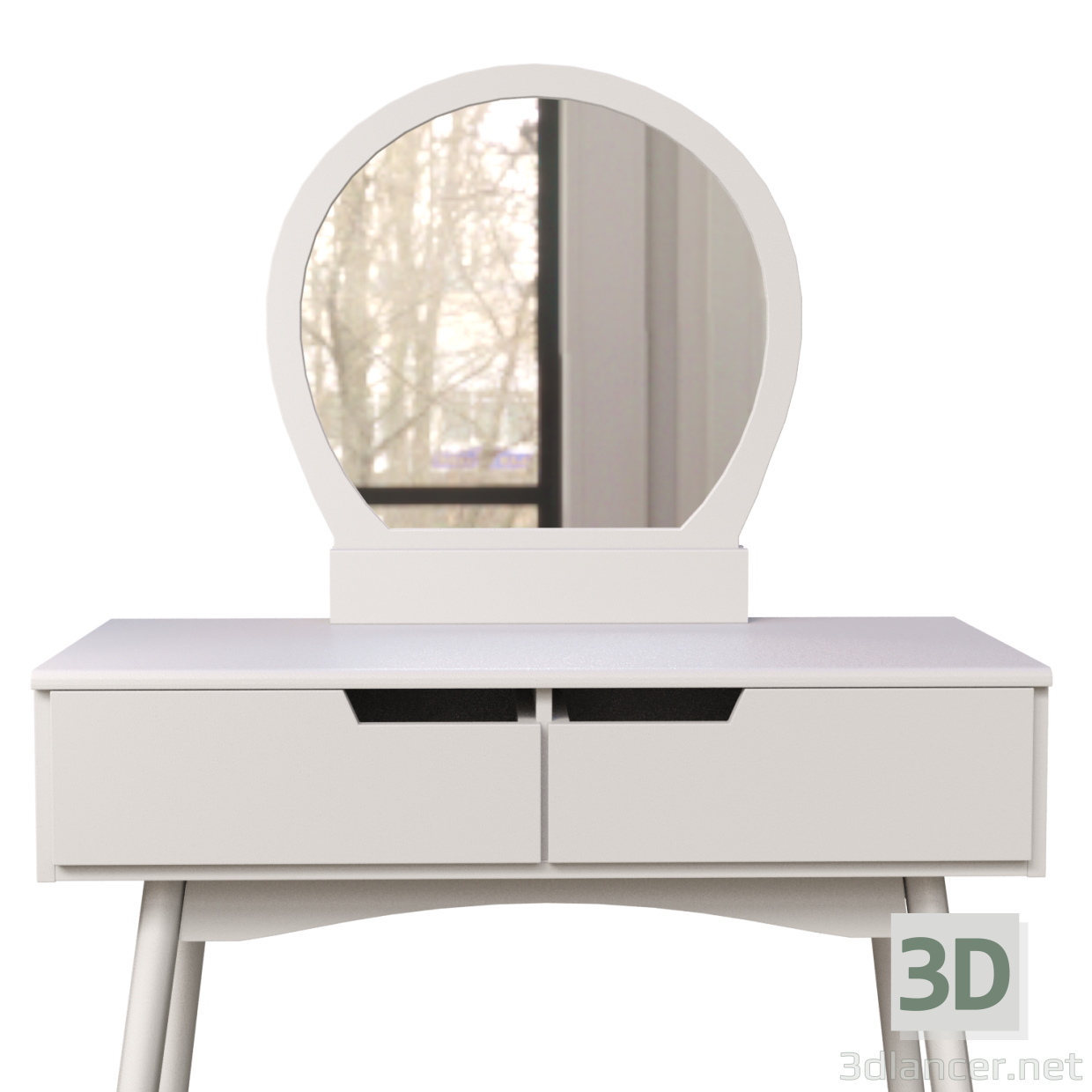 3d model Dressing table with mirror Fabron | 87191 | 3dlancer.net