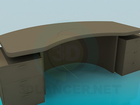 3d model Desk curved | 9192 | 3dlancer.net