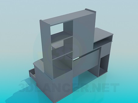 3d model computer table | 2203 | 3dlancer.net