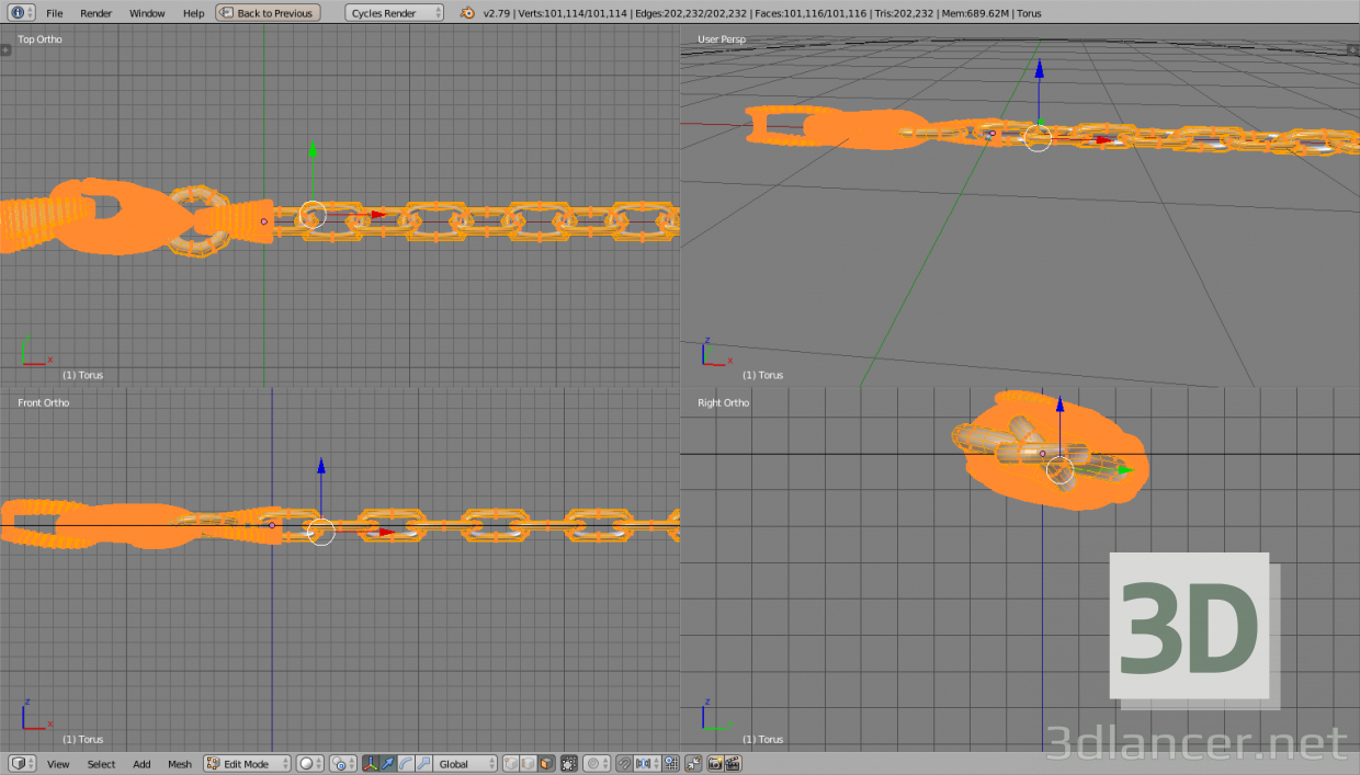 3d model Chain | 28228 | 3dlancer.net