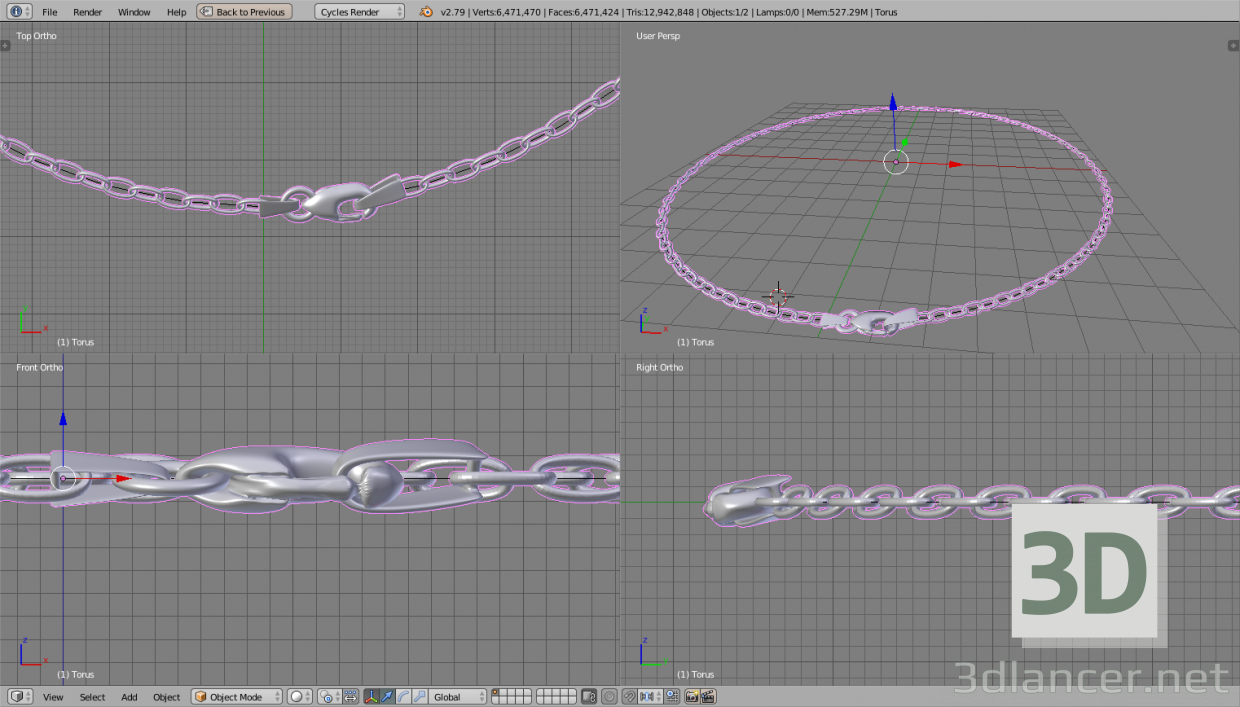 3d model Chain | 28228 | 3dlancer.net