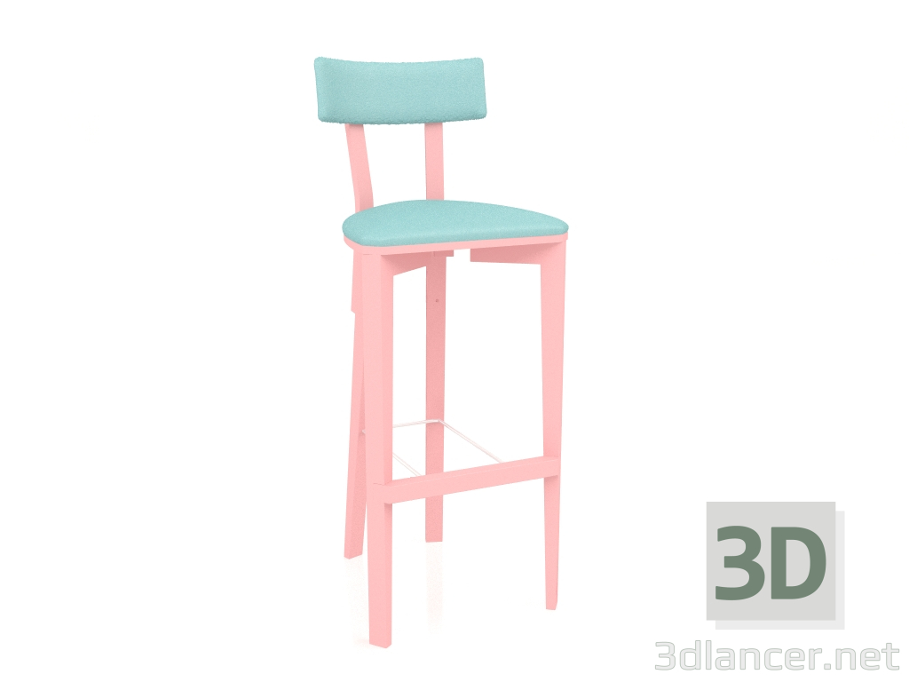 Modèle 3D Tabouret de bar rectangulaire (option 4) | 108239 | 3dlancer.net