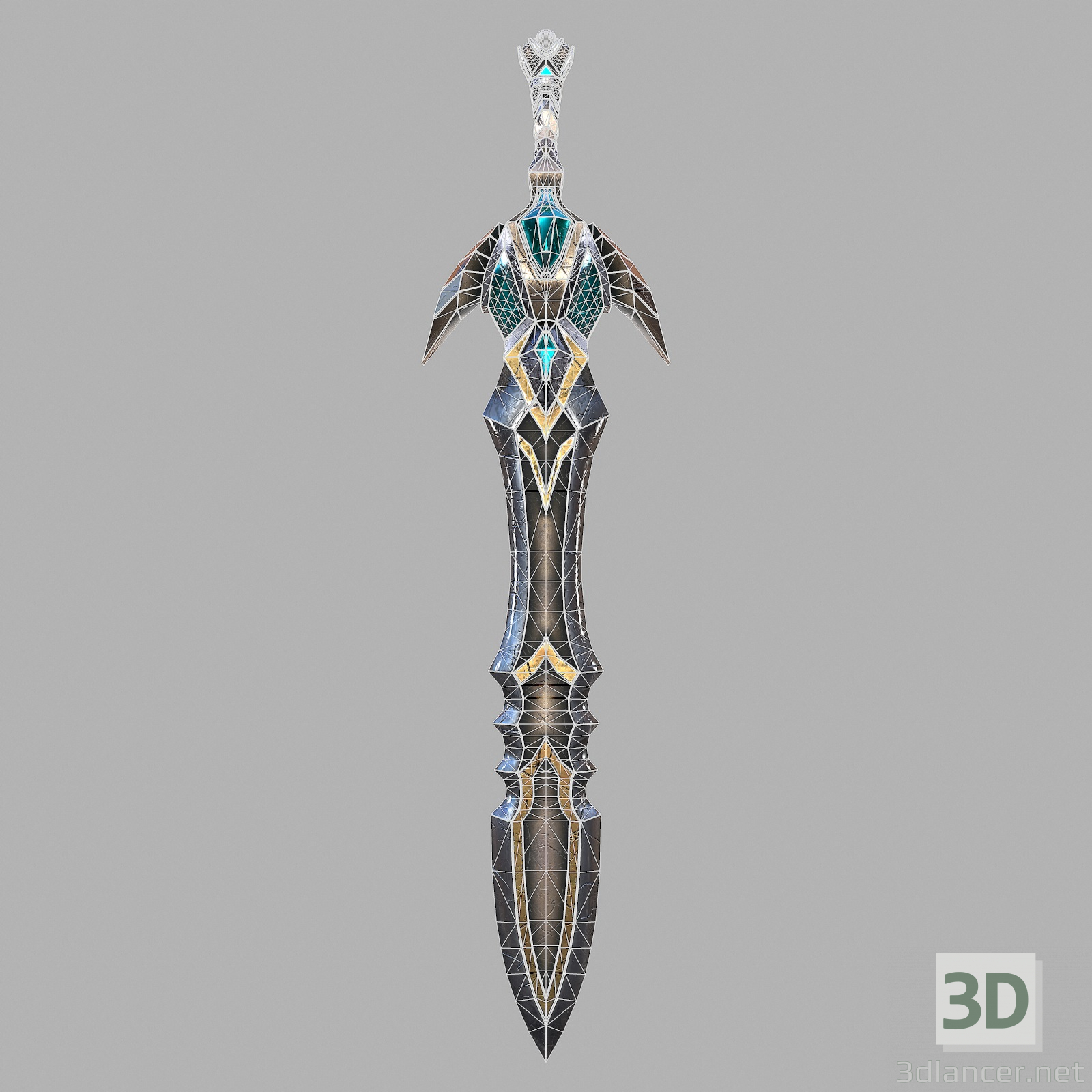 3d model Fantasy sword 23 3d model | 51244 | 3dlancer.net