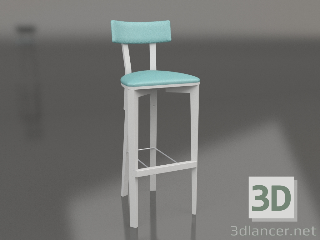 Modèle 3D Tabouret de bar rectangulaire (option 10) | 108245 | 3dlancer.net