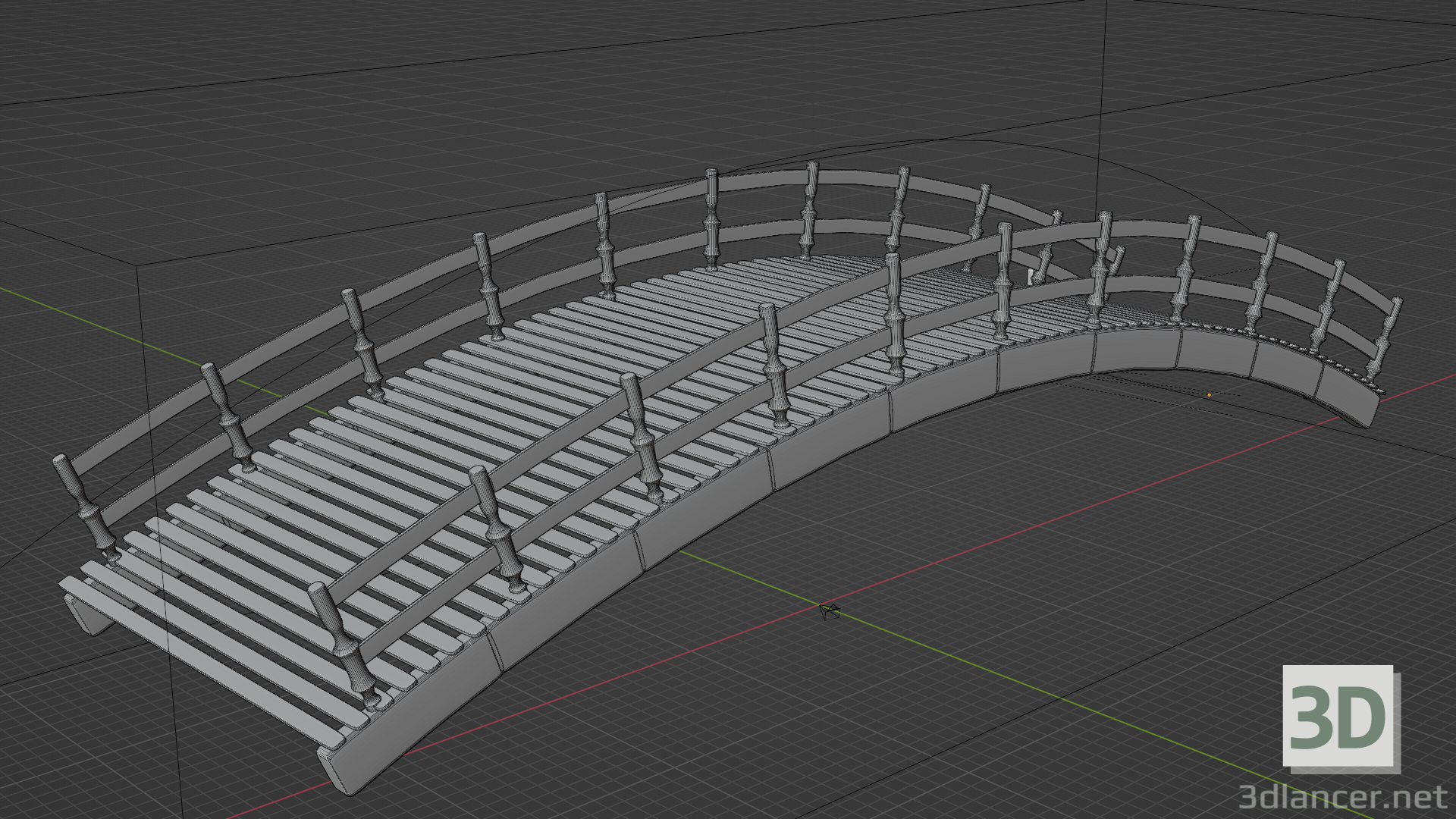 3d model Bridge Customizable | 91281 | 3dlancer.net