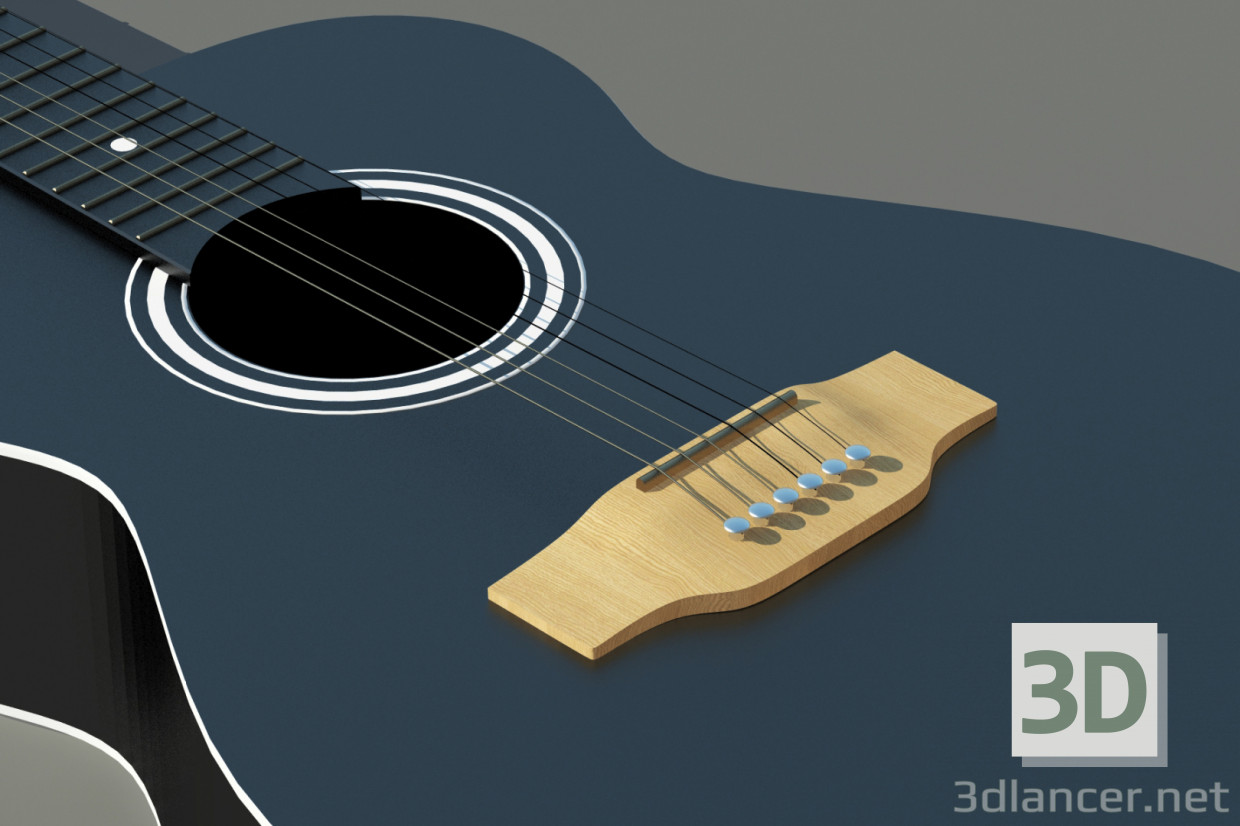 3d model Acoustic guitar | 16286 | 3dlancer.net