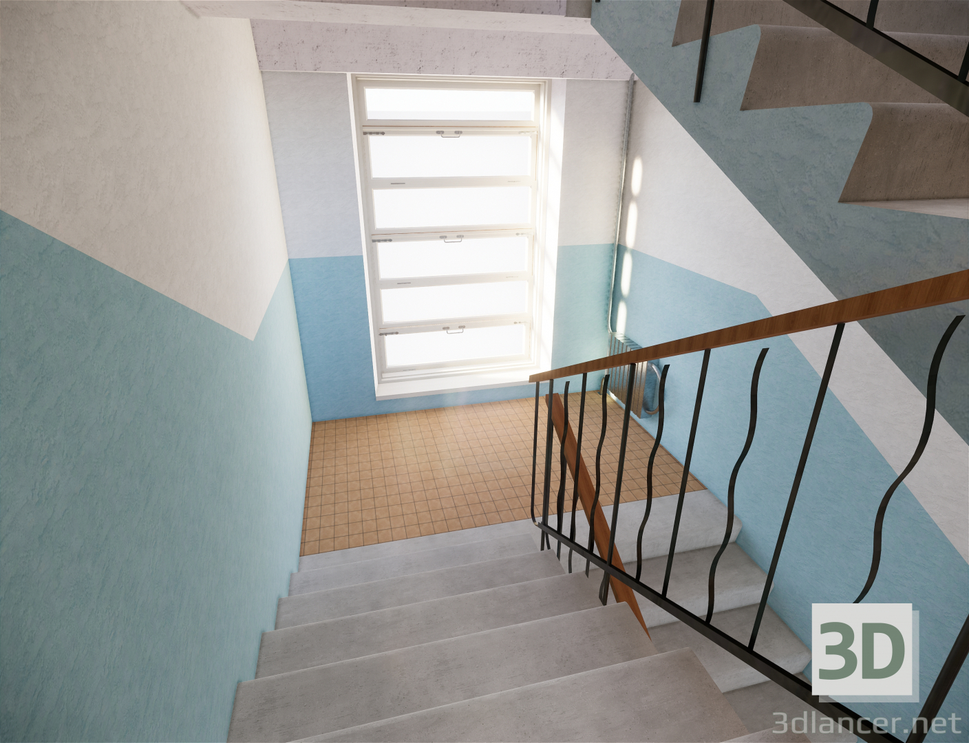 3d model Panel Khrushchev series 1-447 ll-17 | 37029 | 3dlancer.net