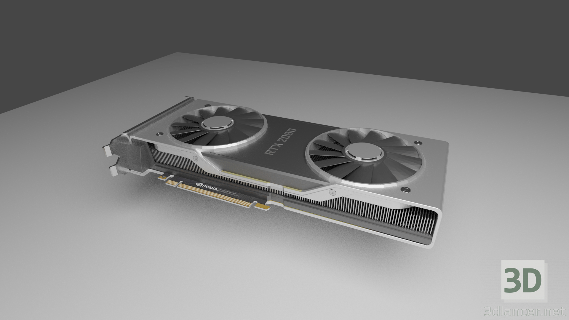 3d model NVIDIA GeForce RTX 2080 | 73030 | 3dlancer.net