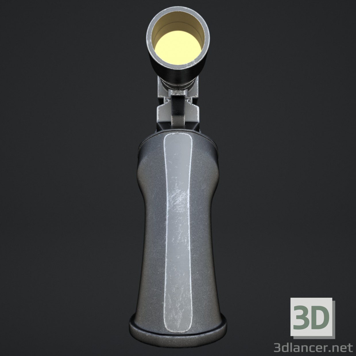 3d model A gun with telescopic sight. Zone II with an optical sight ...